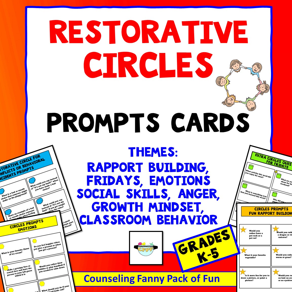 How to Start Restorative Practice Circles Prompts - The Counseling Fanny Pack